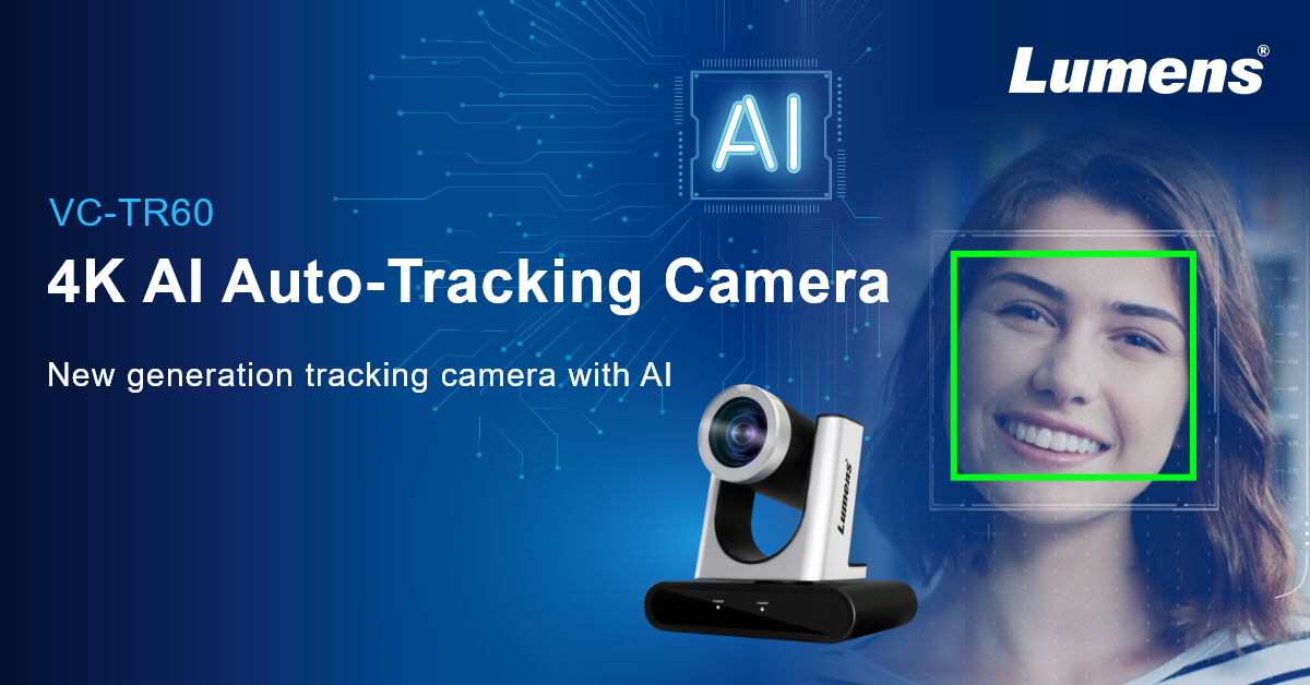 VC-TR60 4K AI Auto Tracking Camera | Lumens